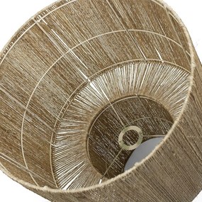 Jutová stolní lampa Renart - Ø 44*60cm / E27