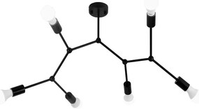 Toolight Klasické stropní svítidlo 6-ramenné APP737-6C černé