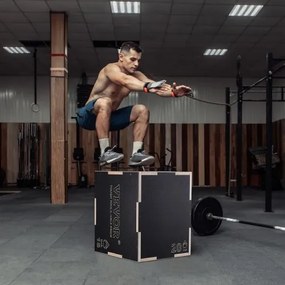 3v1 Plyometrický Jump Box, 50,8 / 45,7 / 40,6 cm