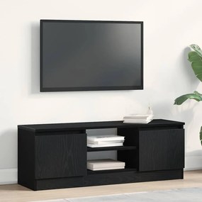 TV skříňka Černý dub 102x30x36 cm Dřevěná konstrukce