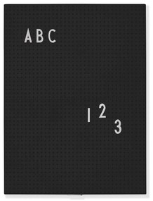 DESIGN LETTERS Tabule na vzkazy Black Board A4, černá barva, plast