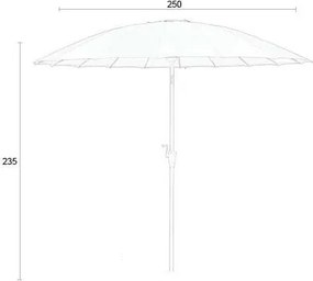 Béžový slunečník ø 250 cm Sunshine – Zuiver