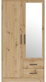 SMART r | šatní skříň SRL3 + zrcadlo | 100 cm | artisan