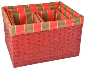 Vingo Úložný box červený Rozměry (cm): 22x16, v. 22,5