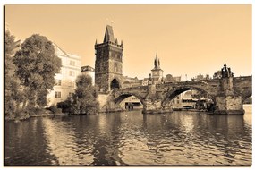 Obraz na plátně - Karlův most v Praze 1259FA (60x40 cm)