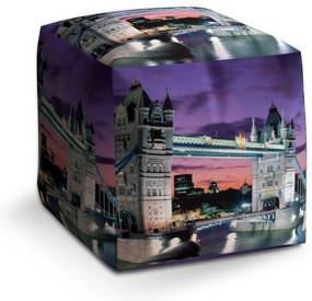 Sablio Taburet Cube Tower Bridge: 40x40x40 cm