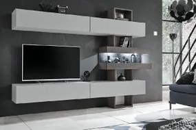 Casarredo Obývací stěna TALPA perla grey/dub grafit