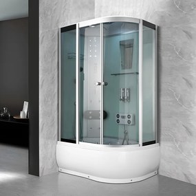 Terra Hydromasážní box WSH7106 LWS, 120x80 levý se saunou