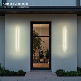 BRILAGI - LED Venk. nást. svít. AURA LED/12W/230V 3000K IP54 65 cm bílá CRI 90