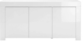 XXXLutz ŠIROKÁ KOMODA, vysoce lesklá bílá, 160/84/50 cm MID.YOU - Online Only komody - 001844006201