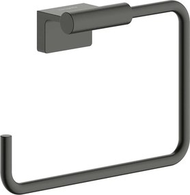 Hansgrohe AddStoris S - Držák ručníků, kartáčovaný černý chrom 41784340