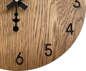 Nástěnné hodiny z dubového dřeva – moderní minimalistický design | SENTOP MAS002-A-akcia20