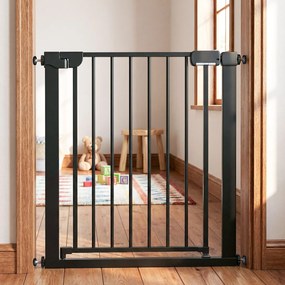 Costway Schodišťová brána bez vrtání se šířkou 75-82 cm Auto-Close