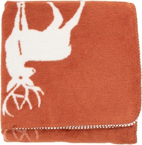 Béžovo-rezavý oboustranný pléd s jeleny Deer Rusty XL – 150*200*3 cm