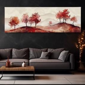 Obraz na plátně - Jen tak plout mezi stromy FeelHappy.cz Velikost obrazu: 180 x 60 cm