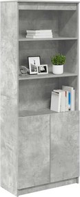 Skříň highboard betonově šedá 70 x 35 x 180 cm kompozitní dřevo 3328474