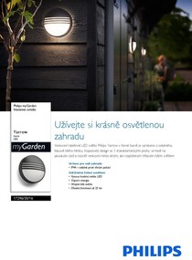 LED Venkovní nástěnné svítidlo Philips Yarrow 17296/30/16 černé 2700K