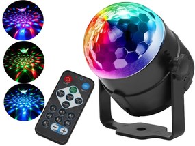 ISO LED MINI disko koule RGB s dálkovým ovládáním, 7056 5900