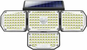 IMMAX CLOVER venkovní solární nástěnné LED osvětlení s PIR čidlem / 5W