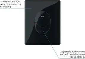 Grohe - Ovládací tlačítko splachování, lesklá černá