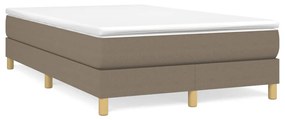 Box spring postel s matrací taupe 120x190 cm textil