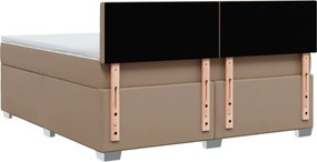 Box spring postel s matrací cappuccino 180 x 200 cm umělá kůže 3286135