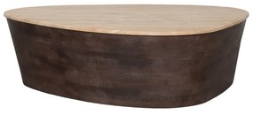 LABEL51 Konferenční stolek RAVI hnědý 110 cm