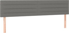 Box spring postel s matrací tmavě šedá 160x200 cm textil 3140706