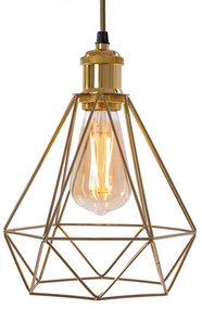 Toolight Závěsná lampa DIAMOND Light Gold 392197