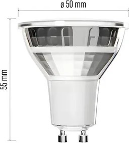 Emos Classic MR16 / LED žárovka / GU10 / 4,2W (náhrada 35W) / 333lm /