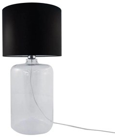Amarsa, stolní lampa Zuma Line Barva skla: Čirá, Barva stínidla: Černo-zlatá