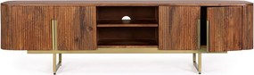 TV stolek z mangového dřeva v přírodní barvě 180x45x40 cm Vilas – Bizzotto
