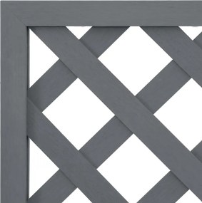 Truhlíky s treláží 2 ks šedé 65 x 33 x 135 cm WPC 3154899