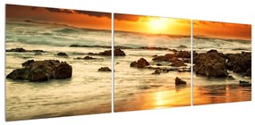 Obraz moře zalitého sluncem (150x50 cm)