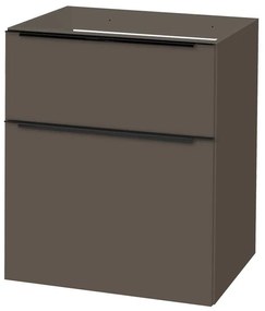 Mereo Mereo, Mailo, koupelnová skříňka 61 cm, bílá, dub, antracit, CN560SB
