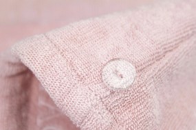 Bavlněný froté turban do sauny a wellness Comfort starorůžový
