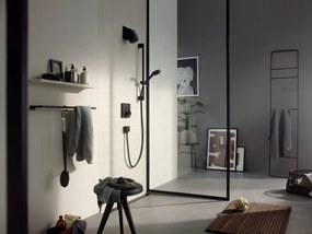 Hansgrohe Pulsify Select S, sprchová souprava 105 3jet Relaxation EcoSmart se sprchovou tyčí 65 cm, matná černá , HAN-24161670