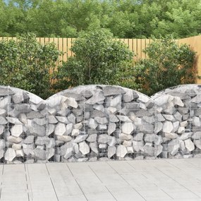 Klenutý gabionový koš 150 x 50 x 80/100 cm pozinkované železo 153454