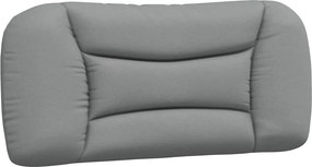 Postel s matrací Hvar světle šedá 90 x 190 cm textil 3208499