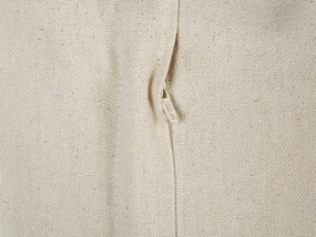 Sada 2 tkaných bavlněných polštářů se střapci 45 x 45 cm béžové/šedé HELICONIA Beliani