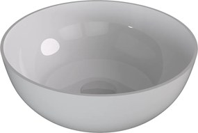 Polysan Polysan, BANERA ROUND umyvadlo na desku, litý mramor, Ø 39 cm, bílá, 14337