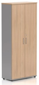 NABYTEK-DESIGNOVY.CZ - SU585 12 - Kancelářská skříň šatní Komfort, 80x38,5x183,5 cm, javor