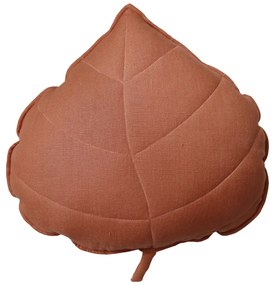 OnaDnes -20% Moi Mili Oranžový polštář ve tvaru listu Leaf 39 cm
