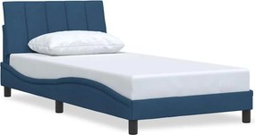 Rám postele bez matrací Hanko modrá 100x200 cm textil 3310376