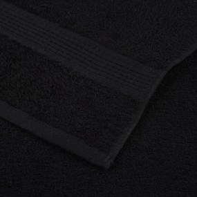 Saunové osušky FROGN 10 ks černé 80x200 cm 360 g/m² 136961