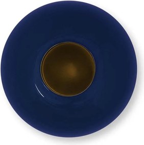 Pip Studio kovová váza 23 cm, tmavě modrá (Kovová váza v tmavě modré barvě smaltovaná)