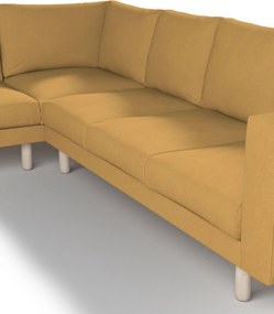Potah na pohovku IKEA Norsborg rohová 5-místná barva žlutá látka pletený vzor