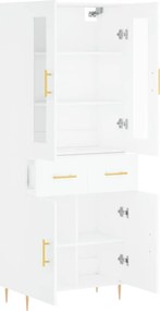Skříň highboard bílá 69,5 x 34 x 180 cm kompozitní dřevo 3198521