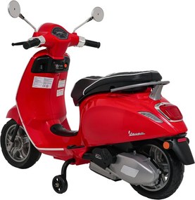 Elektrický skútr Vespa ROMA červený