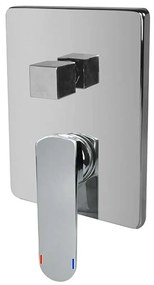 Mereo - Baterie pod omítku, pro 2 spotřebiče, s tělesem, chrom CBQ60106MC